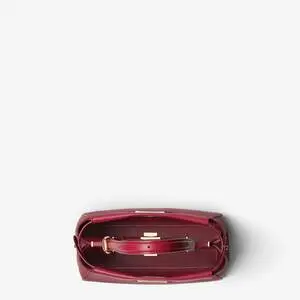Fendi My Peekaboo Small Dark Red Leather Bag